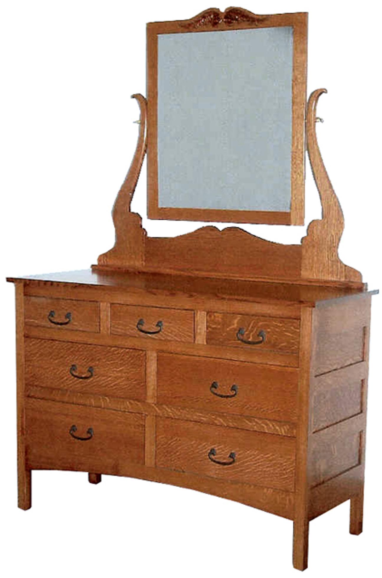 Granny Mission Narrow Seven Drawer Dresser | Granny Mission Dresser Granny Mission Narrow Seven Drawer Dresser | Granny Mission Dresser
