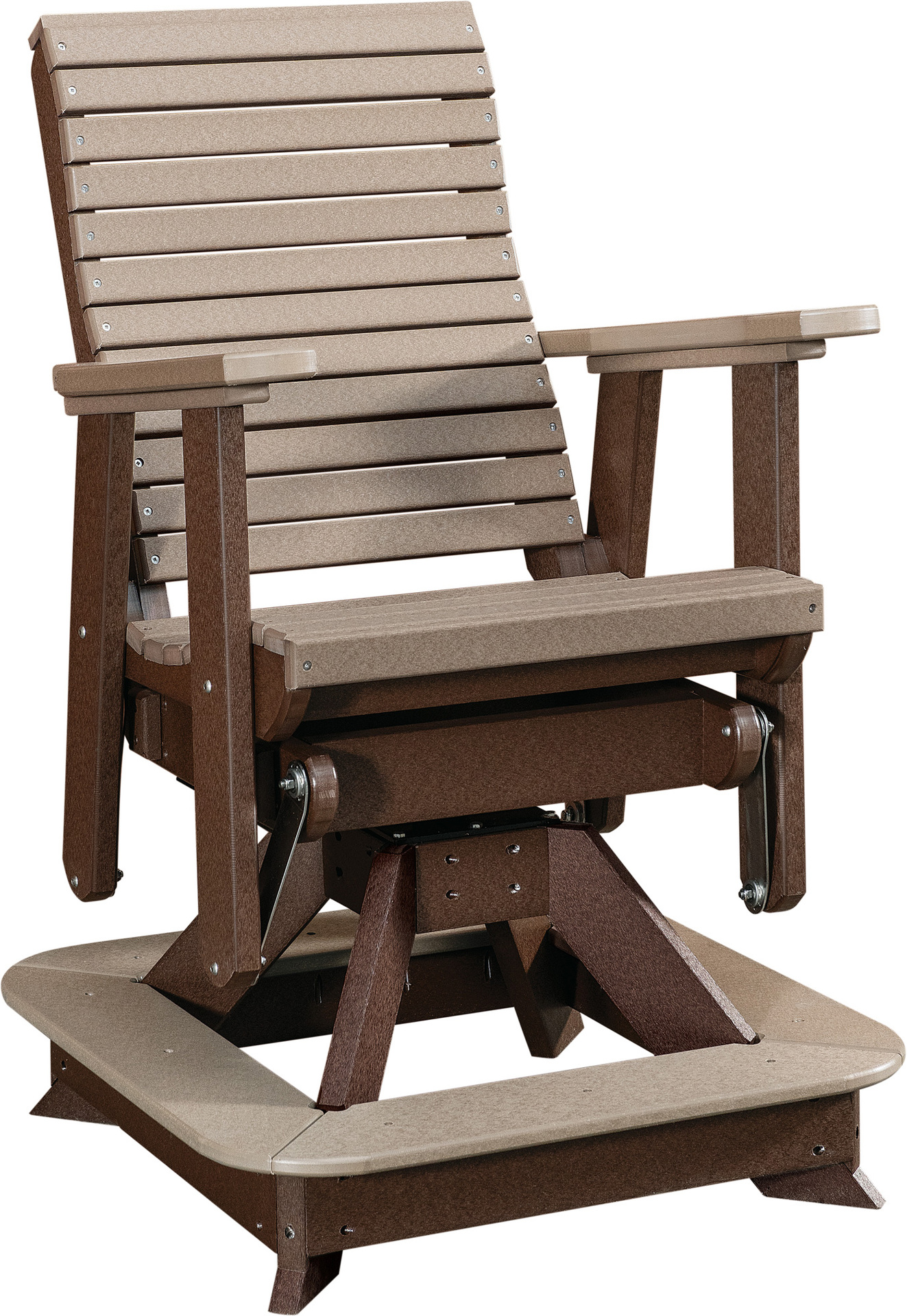 Poly Roll Back Balcony Swivel Glider - Weaver Furniture Sales